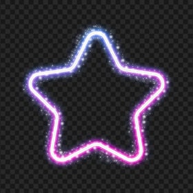 HD Blue Neon Star Transparent PNG | Citypng