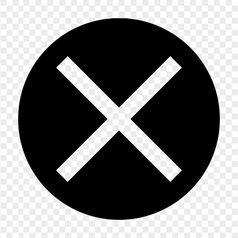 PS Controller Cross X White Outline Button Icon PNG | Citypng