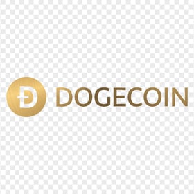 HD Dogecoin Black Text Logo PNG | Citypng