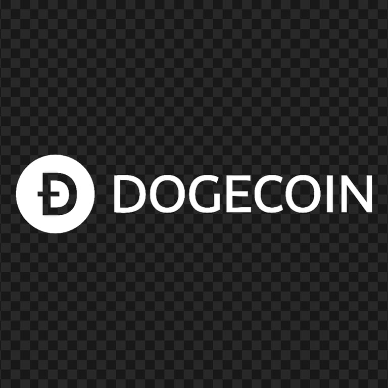 HD Dogecoin Golden Text Logo PNG | Citypng