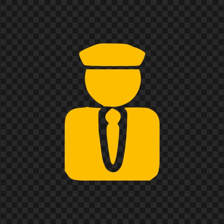 Taxi Driver Yellow Logo Icon PNG | Citypng