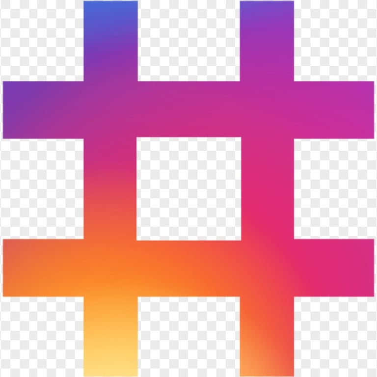 Hashtag Instagram Gradient Colors | Citypng