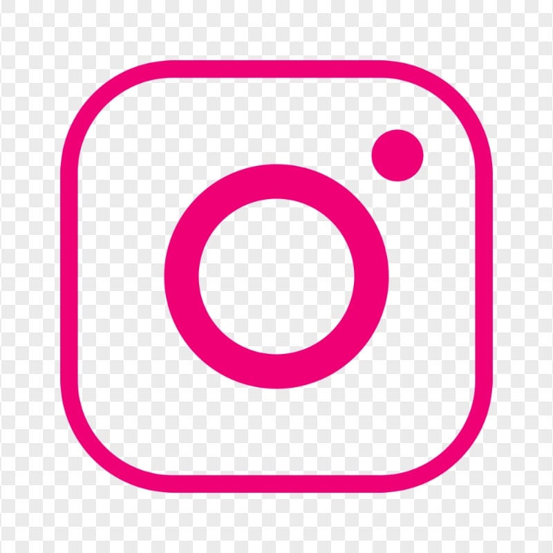 HD Pink Square Outline Instagram IG Logo Icon PNG | Citypng