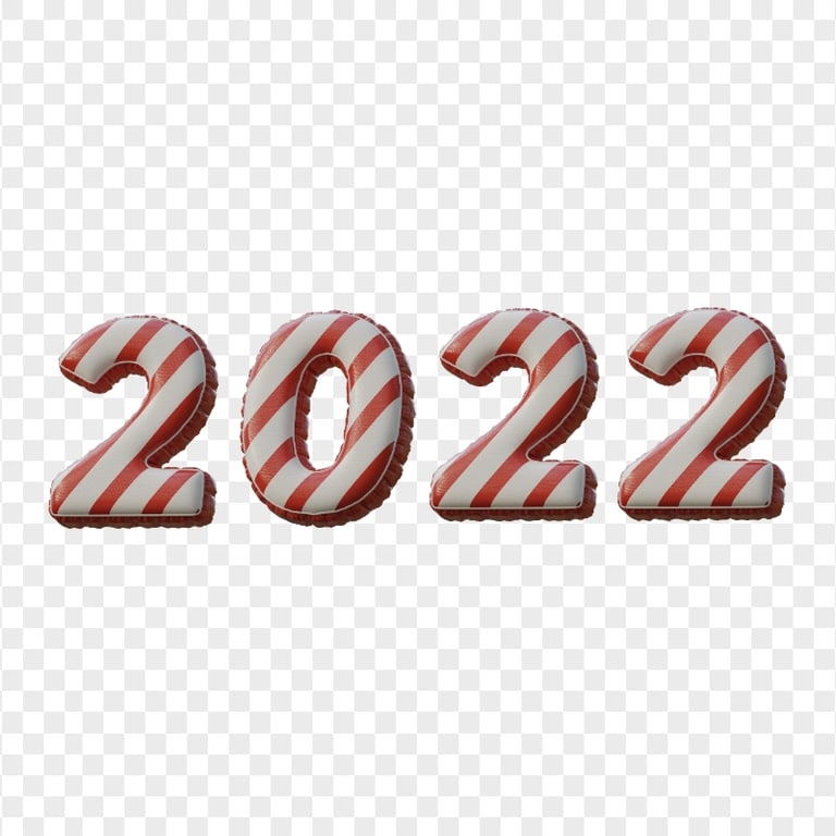 Red & White 2022 Text Numbers HD PNG | Citypng