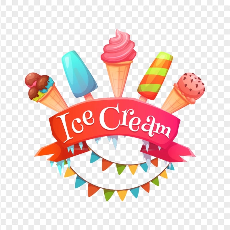 Cartoon Illustration Ice Cream Logo HD PNG | Citypng