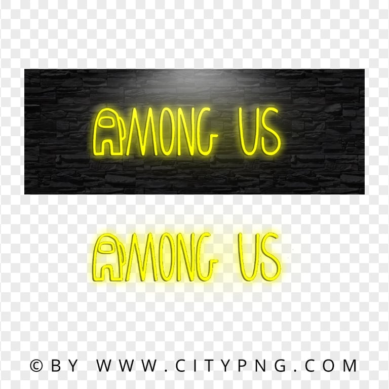 HD Blue Neon Logo Among Us Crewmate PNG | Citypng