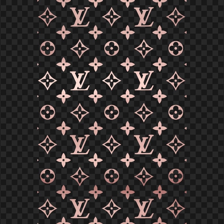 Lv Louis Vuitton Rose Gold Pattern PNG | Citypng