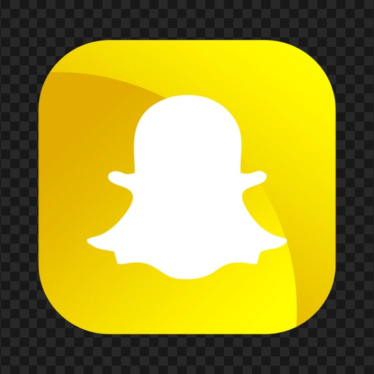 HD Creative Square Snapchat App Icon Logo PNG Image | Citypng