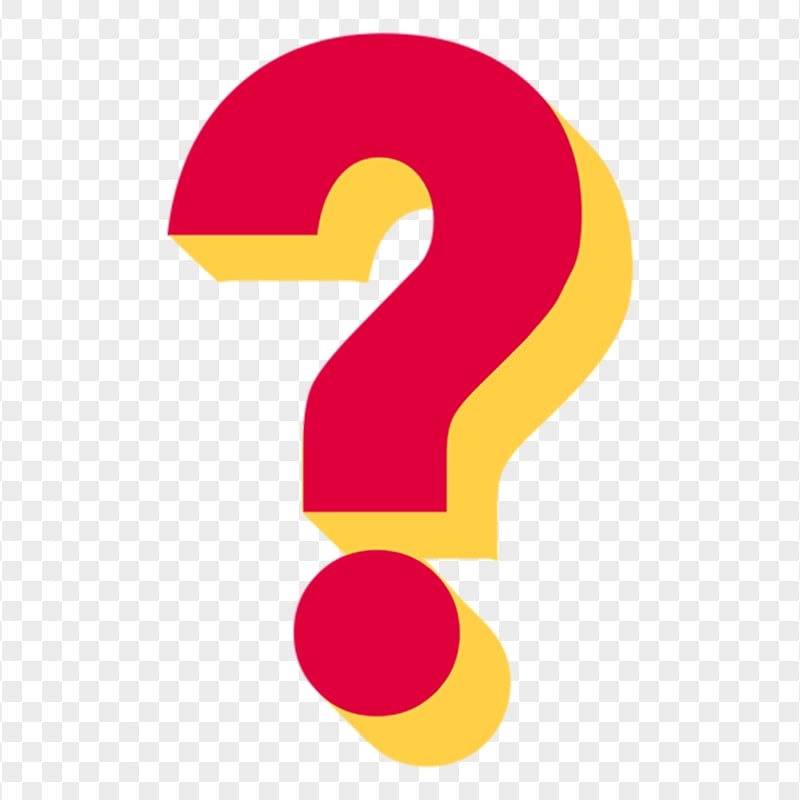Yellow And Red Question Mark Vector Icon PNG | Citypng