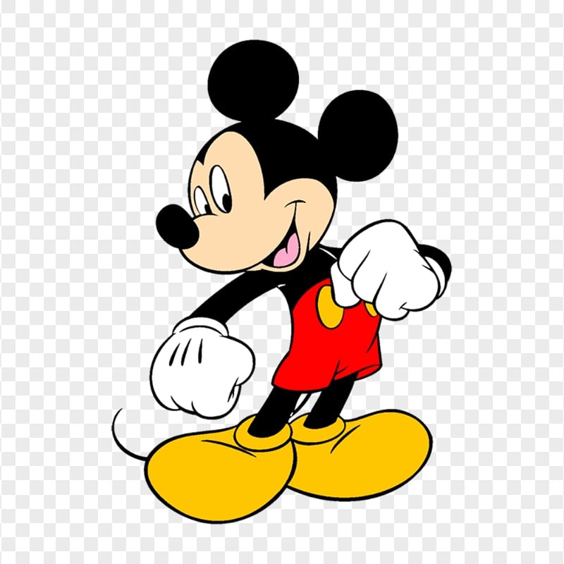 Classic Mickey Mouse Standing Character PNG | Citypng