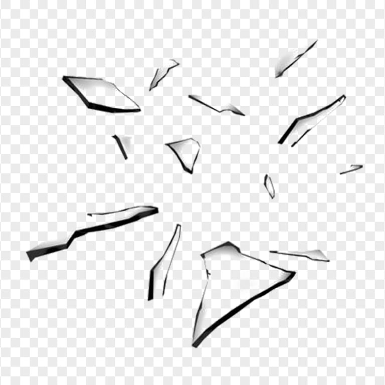 HD Broken Shattered Splatter Glass Effect PNG | Citypng