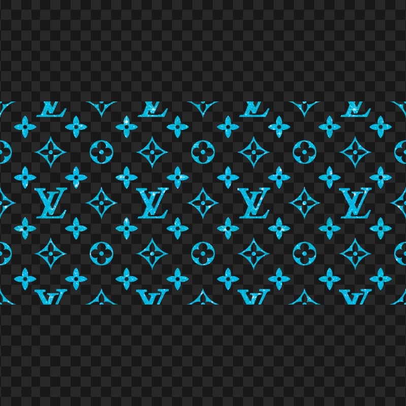 Louis Vuitton Lv Blue Glitter Pattern Seamless FREE PNG | Citypng
