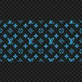 Lv Louis Vuitton Blue Pattern HD PNG | Citypng