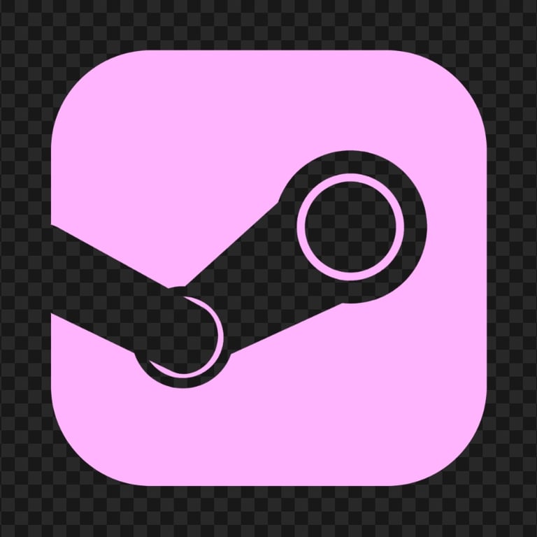 Steam Pink Square Icon PNG | Citypng