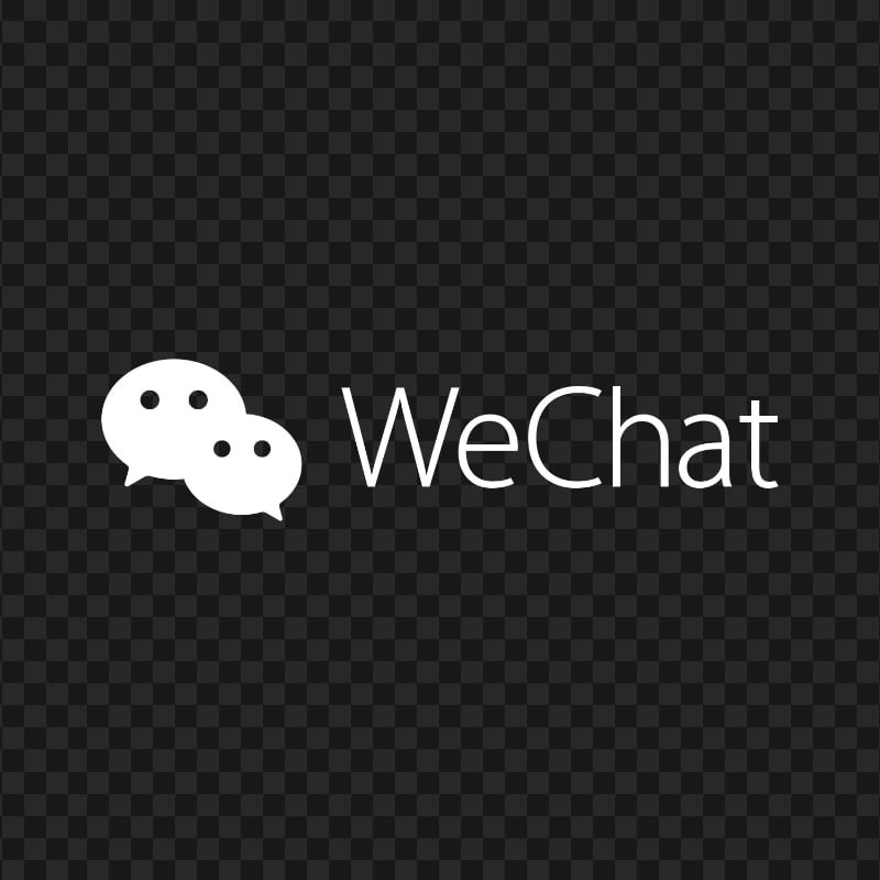 White WeChat China Chat App Logo | Citypng