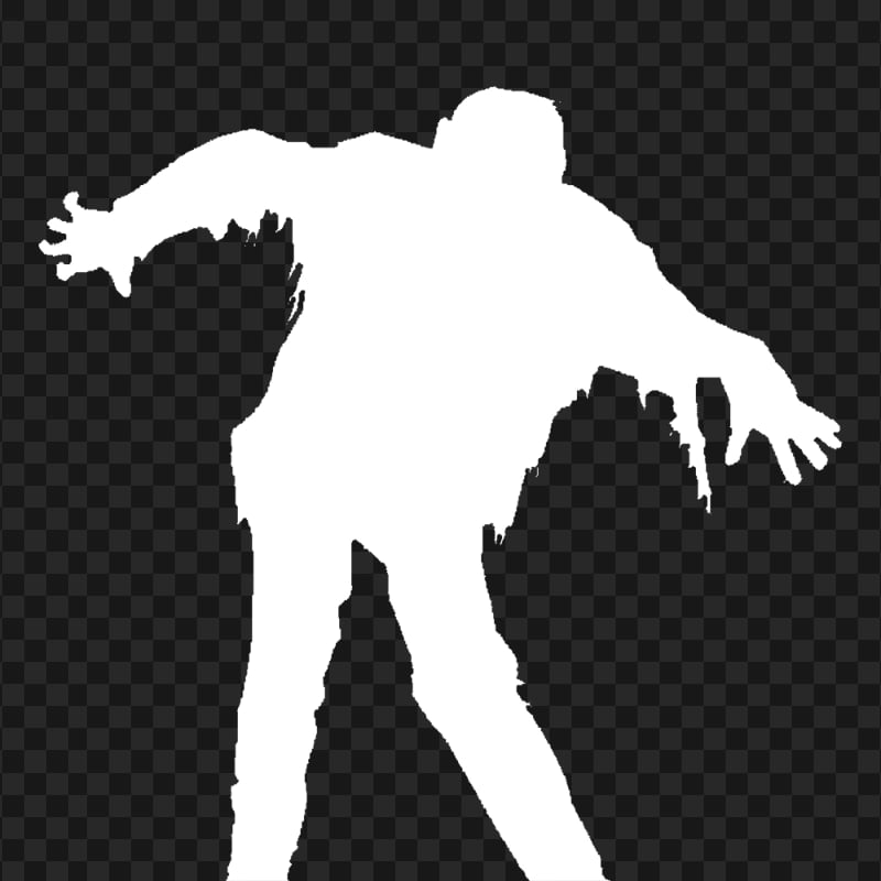 White Zombie Silhouette Fictional Character PNG Image | Citypng