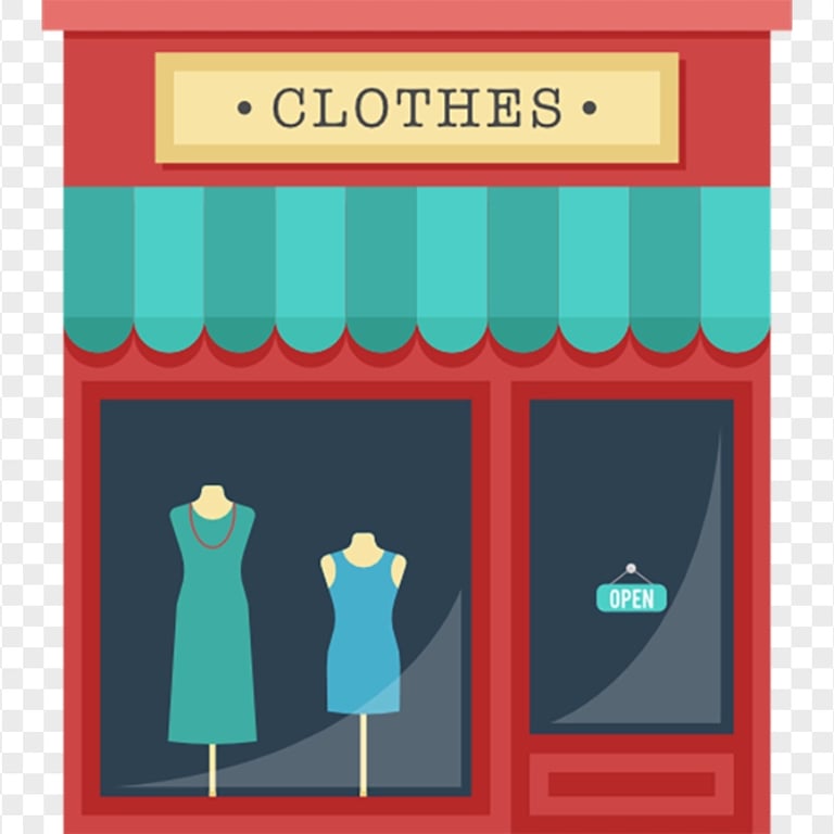 FREE Clothes Shop Market Icon PNG | Citypng