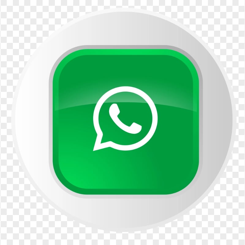 HD Square Green Shape On White Circle Whatsapp Wa Icon PNG | Citypng