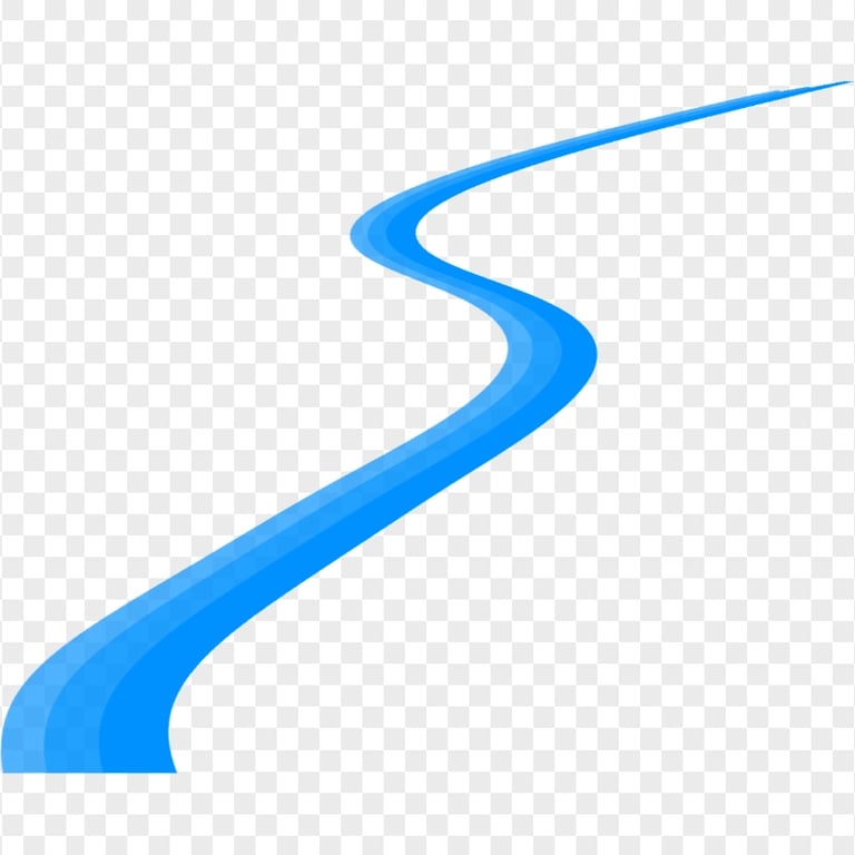 Blue Curved Curve Line PNG | Citypng