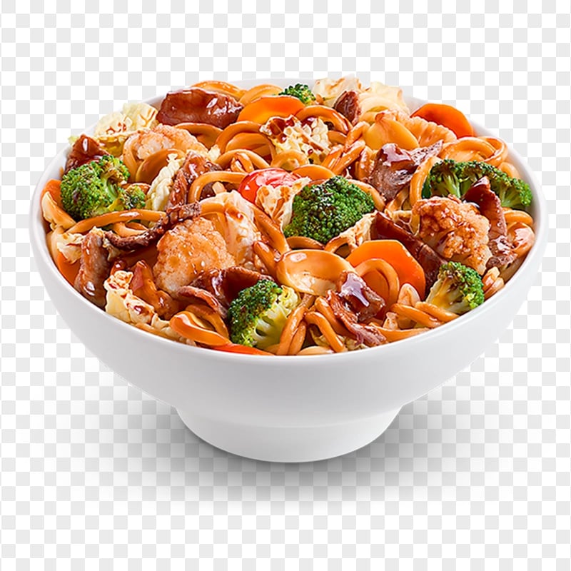 HD Yakisoba Chinese Cuisine Pasta Chicken Noodles PNG | Citypng