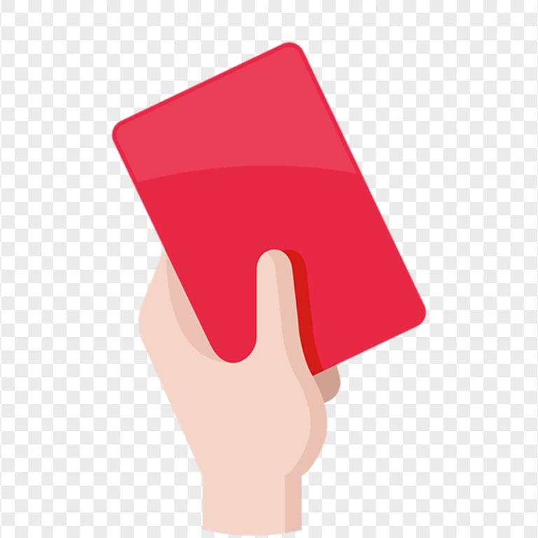 Illustration Hand Holding Red Card Icon | Citypng