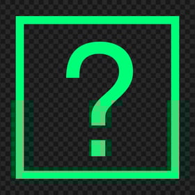 Green Question Mark 3D Logo Sign Icon PNG Image | Citypng