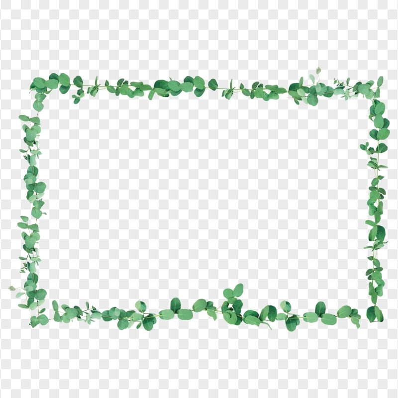 Green Leaves Border Frame HD PNG | Citypng