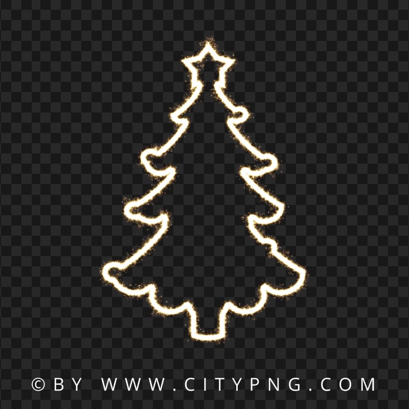 Sparkling Christmas Tree Fireworks HD PNG | Citypng