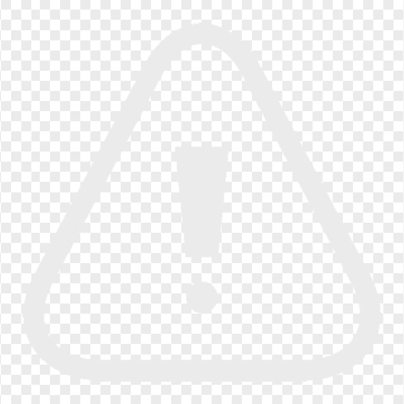 Exclamation Point Alert Triangle Gray Icon Transparent PNG | Citypng