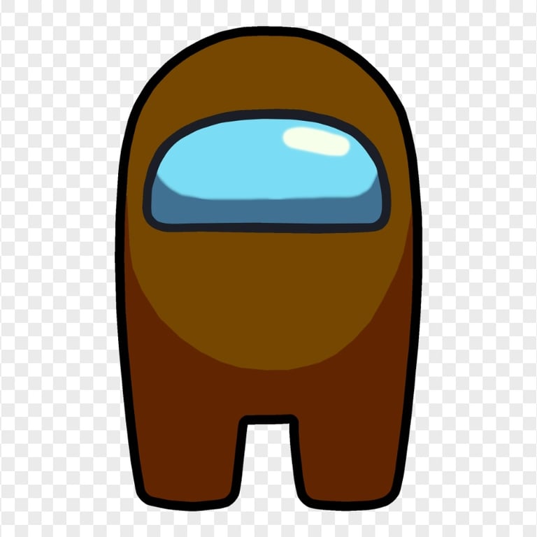 HD White Among Us Character Crewmate Face Front View PNG | Citypng