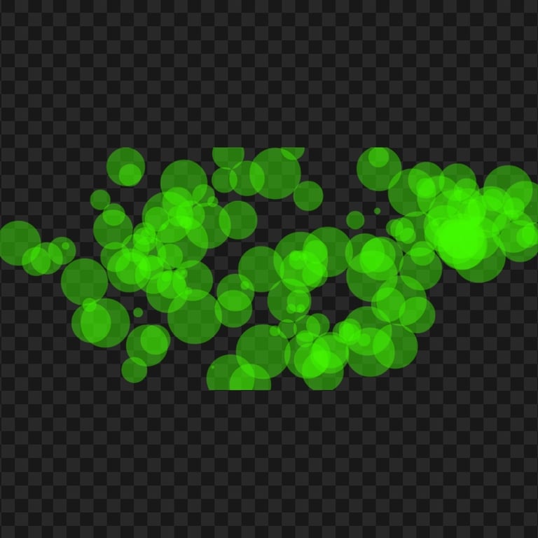 HD Light Green Bokeh Effect PNG | Citypng