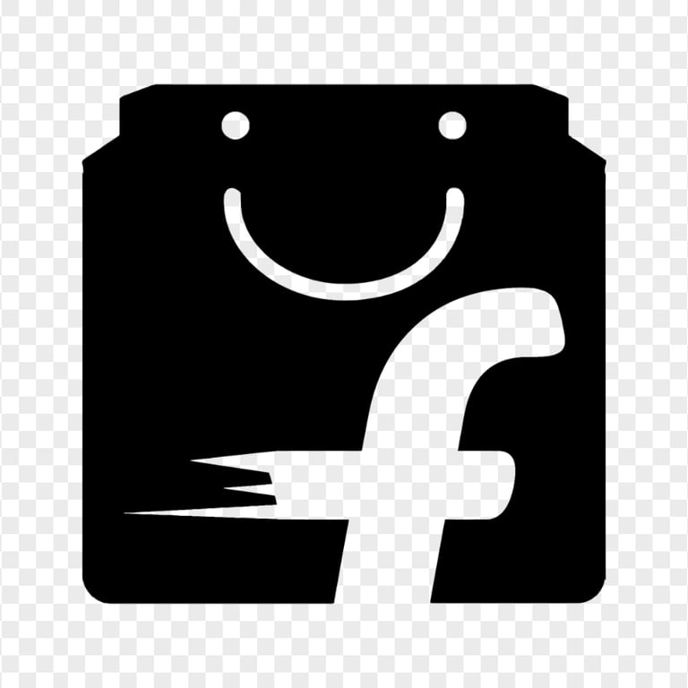 Flipkart Black Round Icon PNG | Citypng