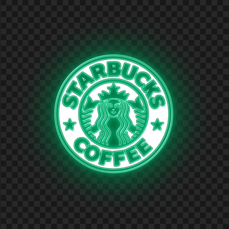 HD Green Starbucks Neon Logo PNG | Citypng