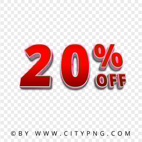 Discount 20 Percent OFF Gold Text Sign Logo HD PNG | Citypng