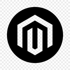 Magento Round Outline Black Logo Icon PNG | Citypng