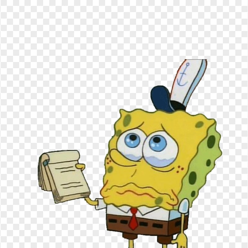 HD Spongebob Crying Character Transparent PNG | Citypng