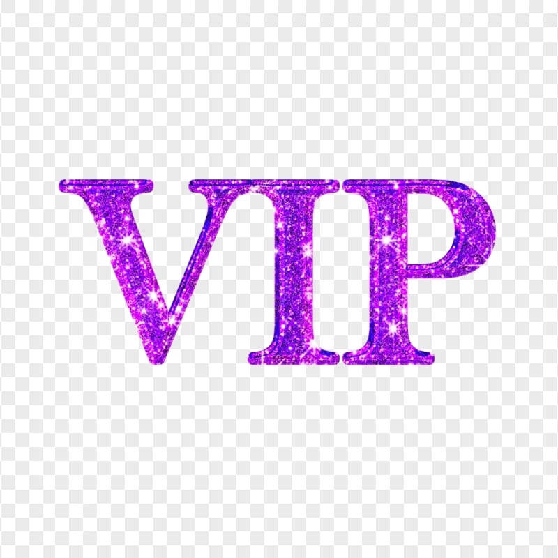 VIP Purple Glitter Word Logo Sign PNG | Citypng