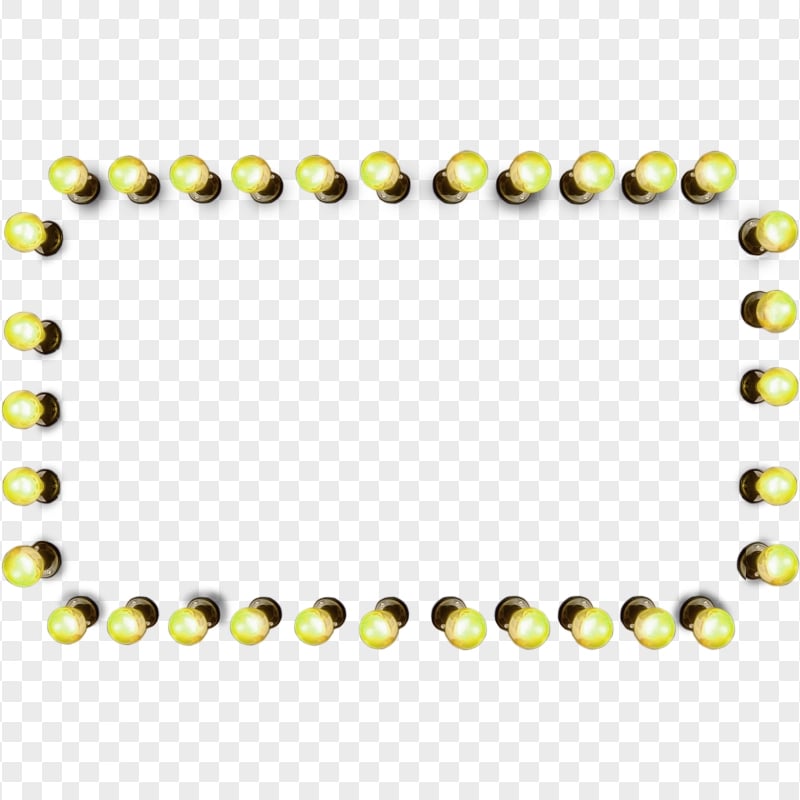 HD Yellow Light Bulbs Frame PNG | Citypng