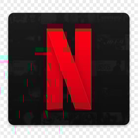 Red Rectangle Contains White Netflix Logo Text | Citypng