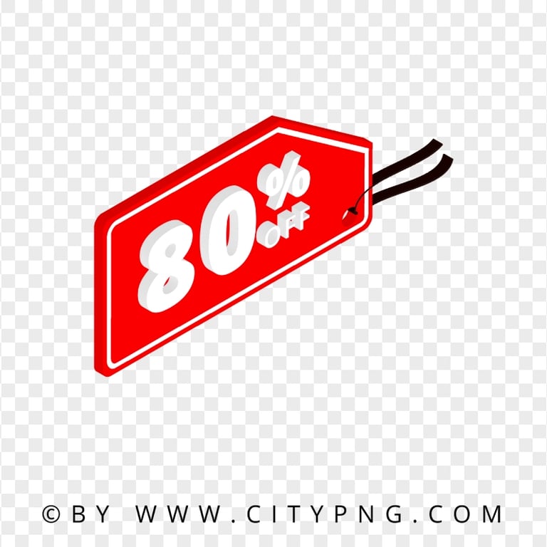 HD 80 Percent OFF Gold Sign Logo PNG | Citypng