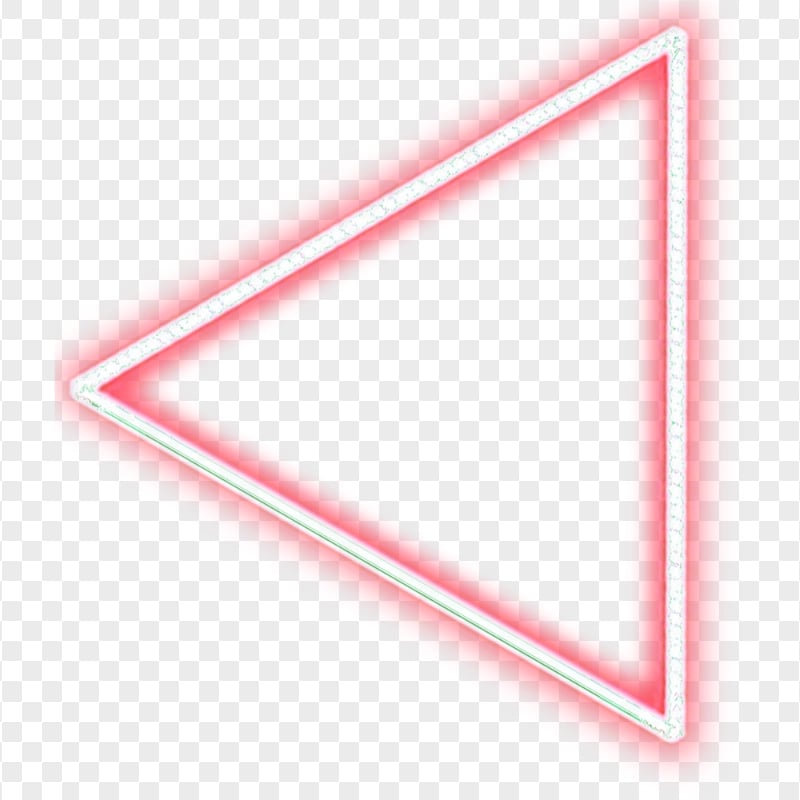 Neon Red Triangle Arrow Point To The Left | Citypng