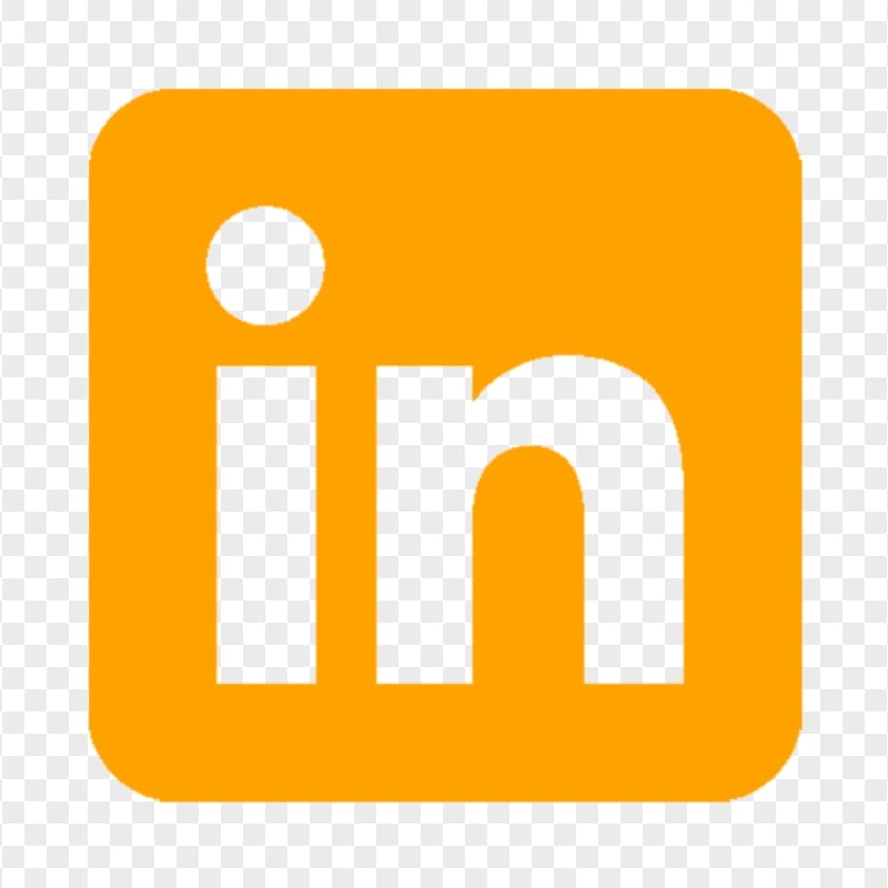Transparent LinkedIn Square Orange Icon | Citypng