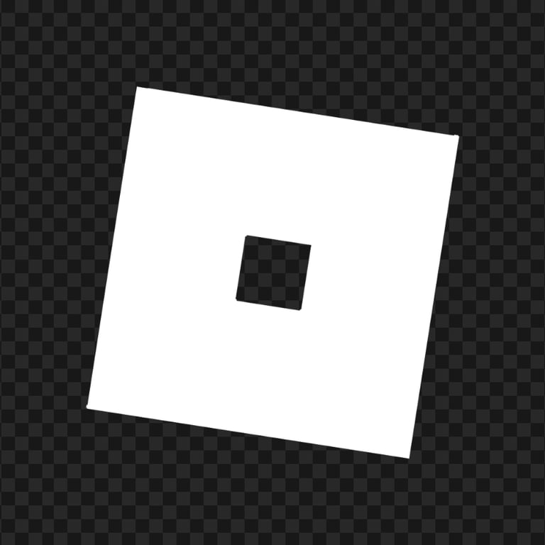 HD Roblox White Symbol Sign Icon Logo PNG | Citypng