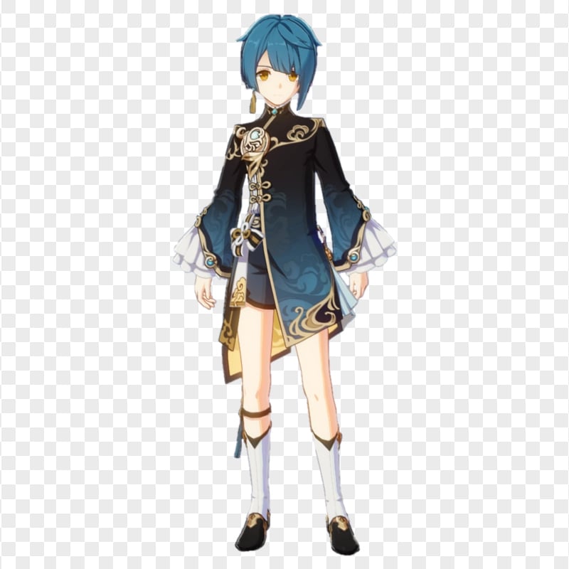 HD Xingqiu Character Genshin Impact In Game PNG | Citypng