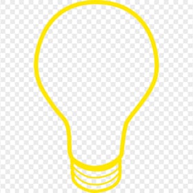 Red Outline Light Bulb Icon PNG | Citypng