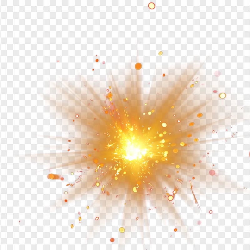 Yellow Golden Explosion Thumbnail Effect | Citypng