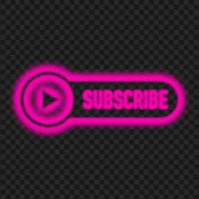 HD Outline Youtube Subscribe Pink Button Logo PNG | Citypng