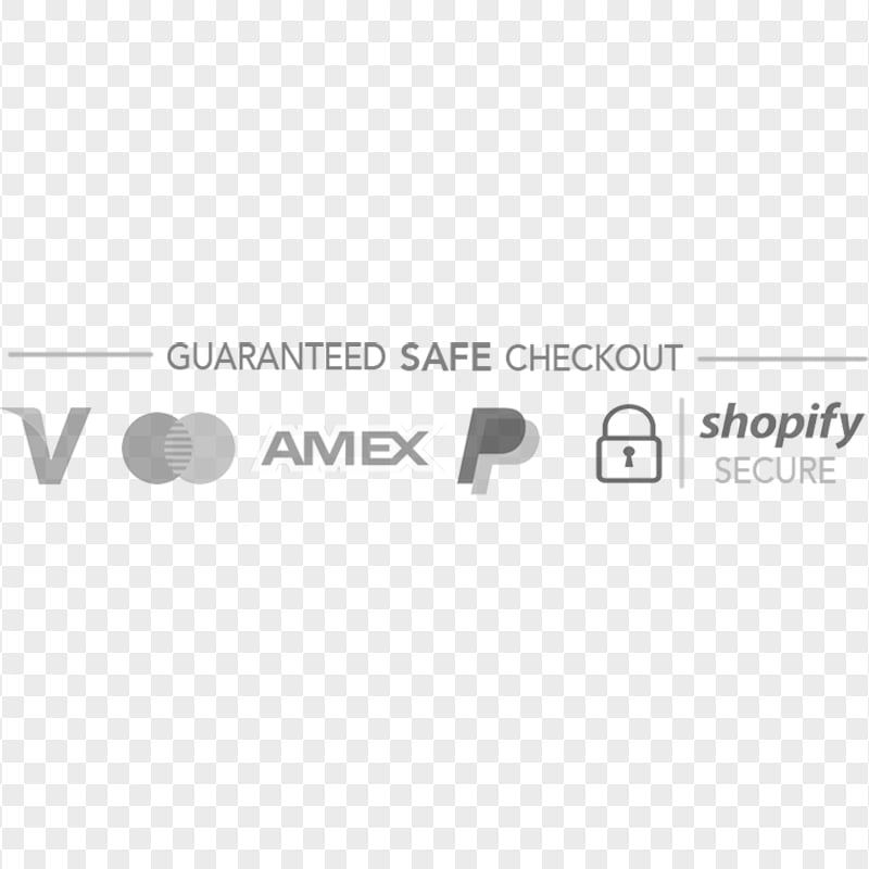 Guaranteed Safe Checkout Badge Icons Shopify | Citypng