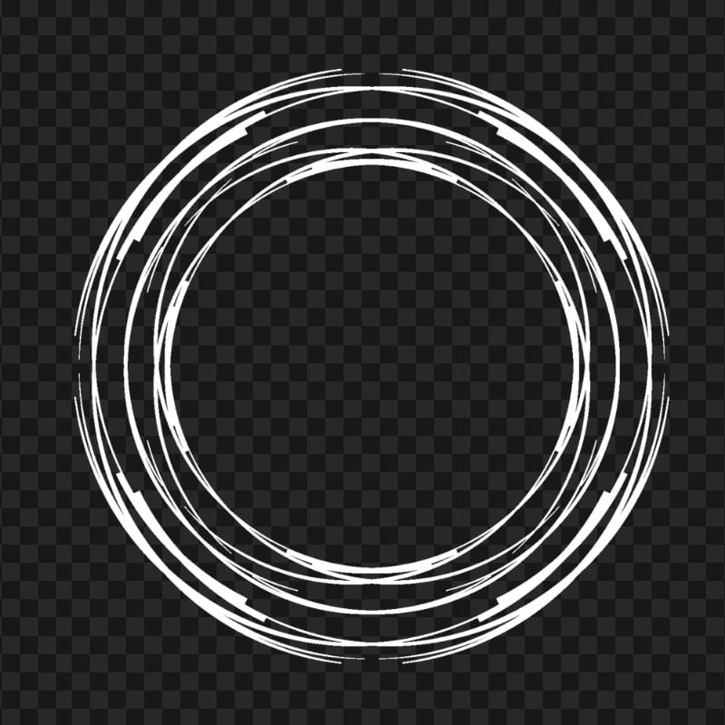 Hand Drawn Sketch White Lines Circle shape PNG Image | Citypng