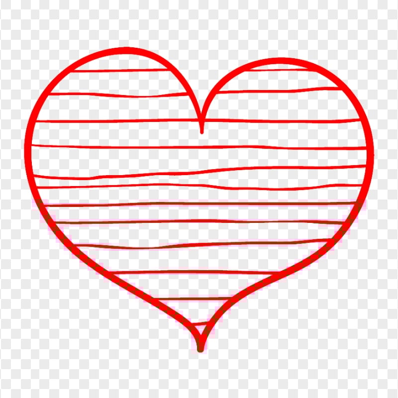 Transparent HD Red Chalk Drawing Heart | Citypng